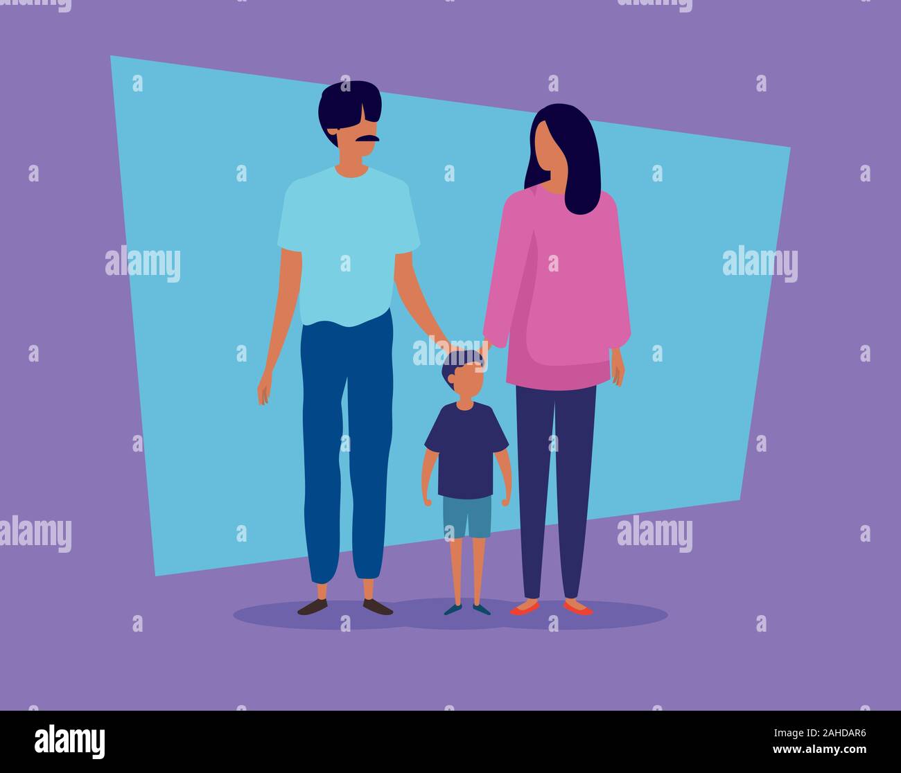 parents with son avatar characters Stock Vector Image & Art - Alamy
