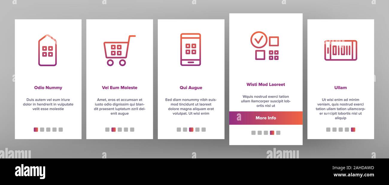 Qr Code Scan Onboarding Icons Set Vector Stock Vector Image & Art - Alamy