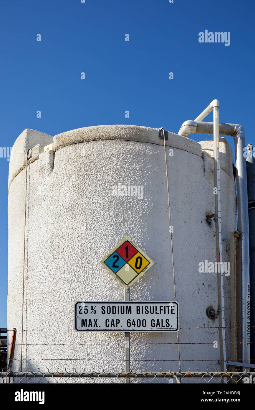 Sodium bisulfite tank hi-res stock photography and images - Alamy