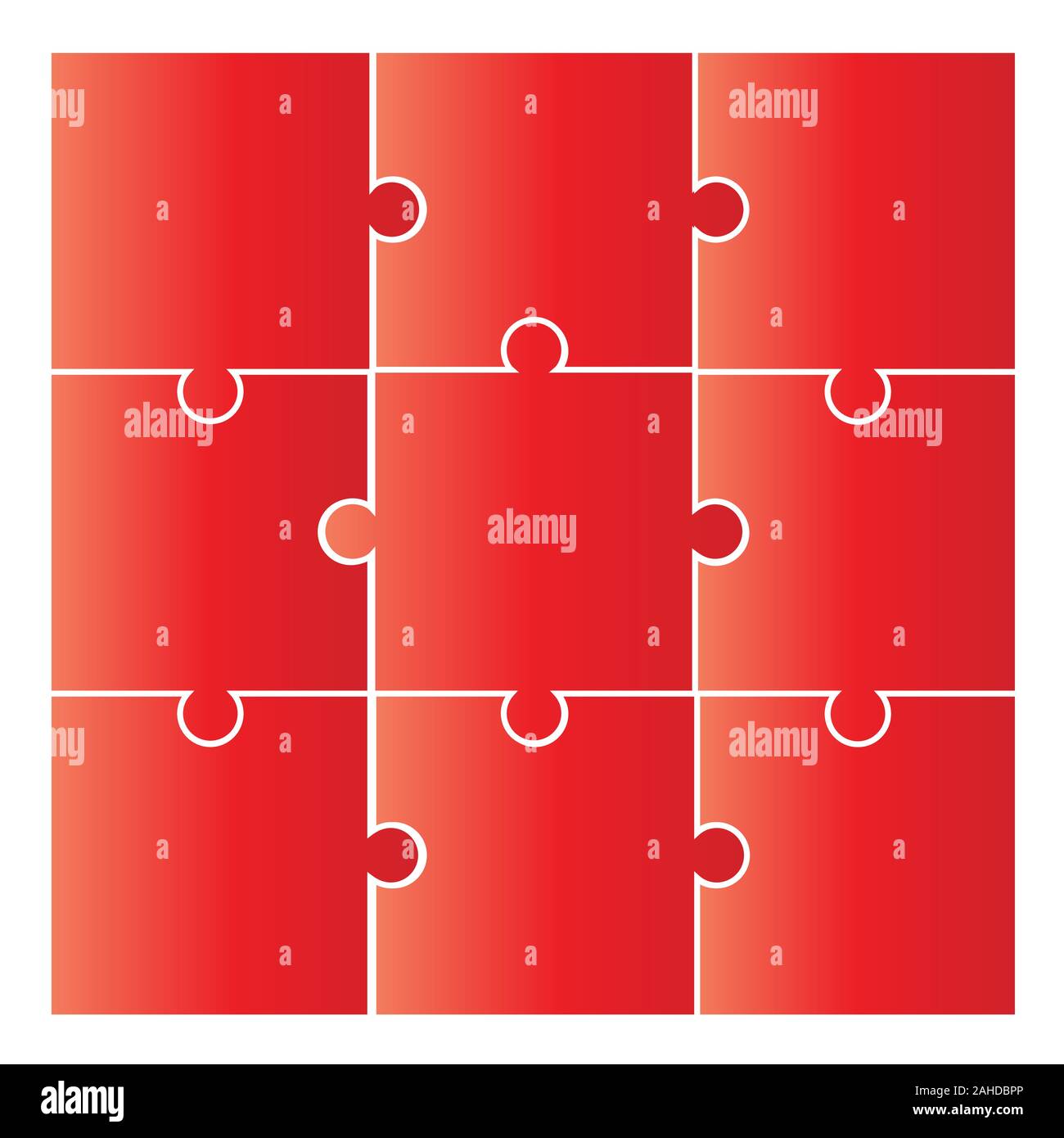 red puzzle pieces - jigsaw pictogram vector Stock Vector Image & Art ...