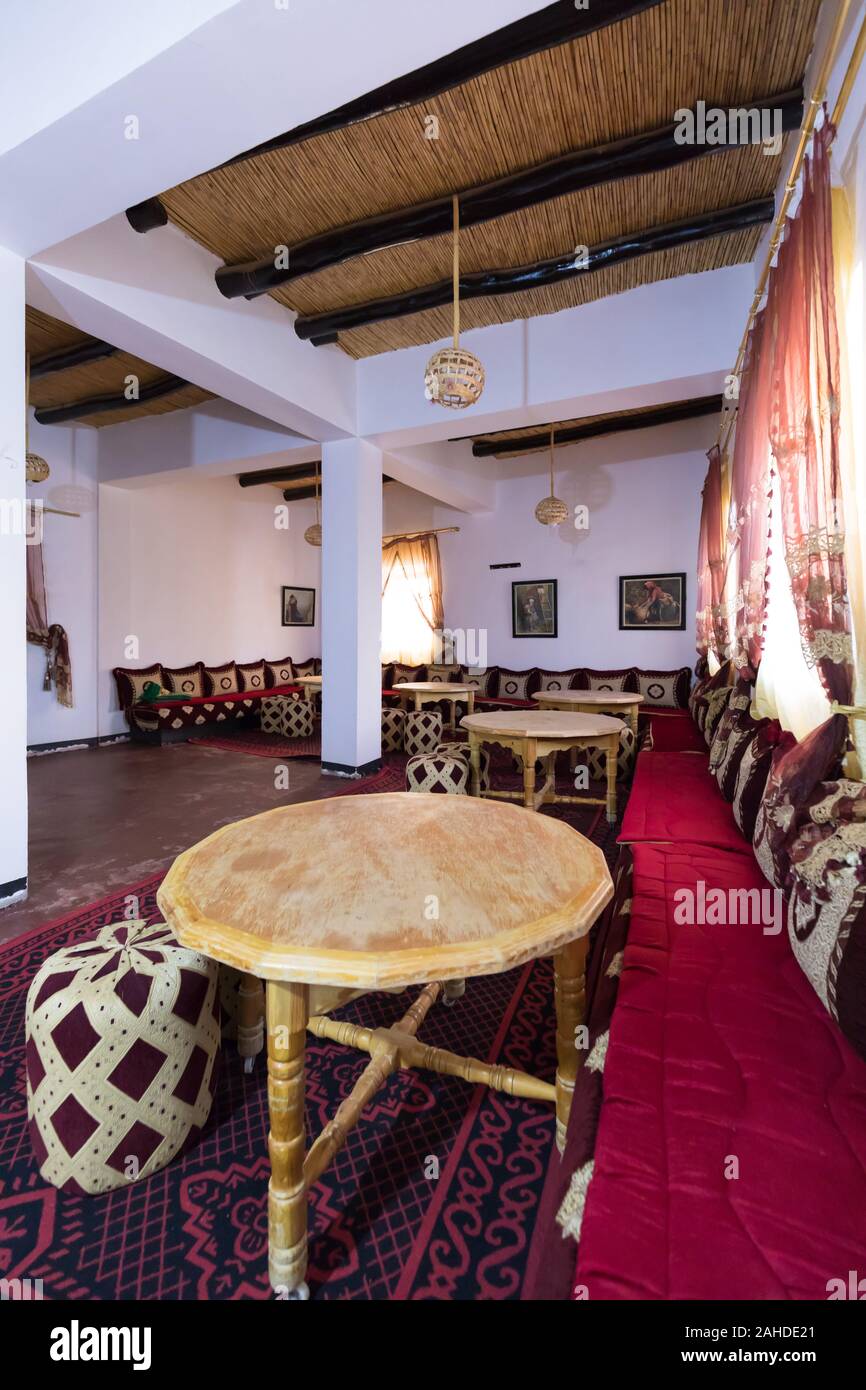 FES, MOROCCO december 2019 - Interior courtyard of the building for ...