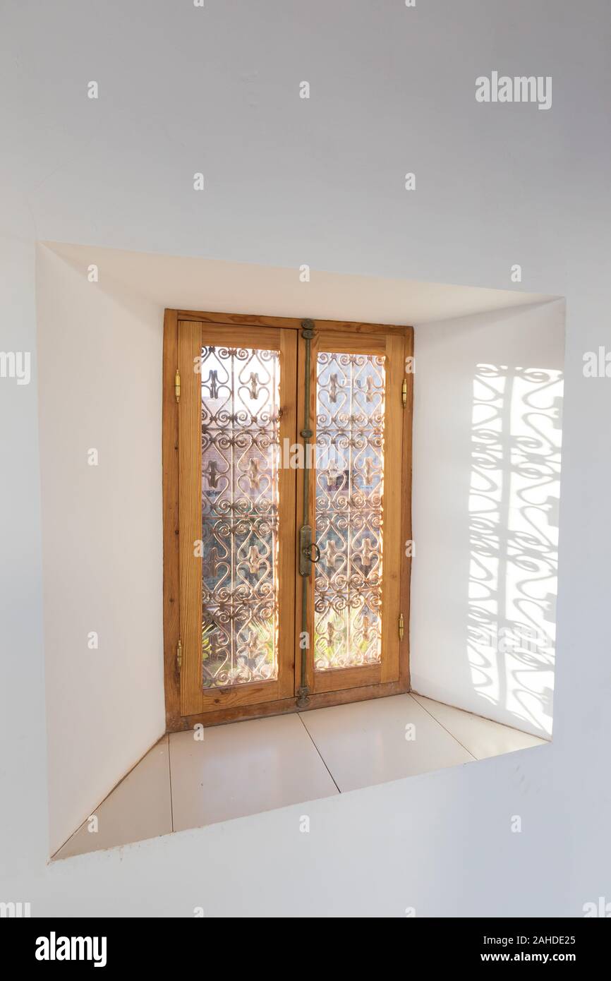 FES, MOROCCO december 2019 - Interior courtyard of the building for ...