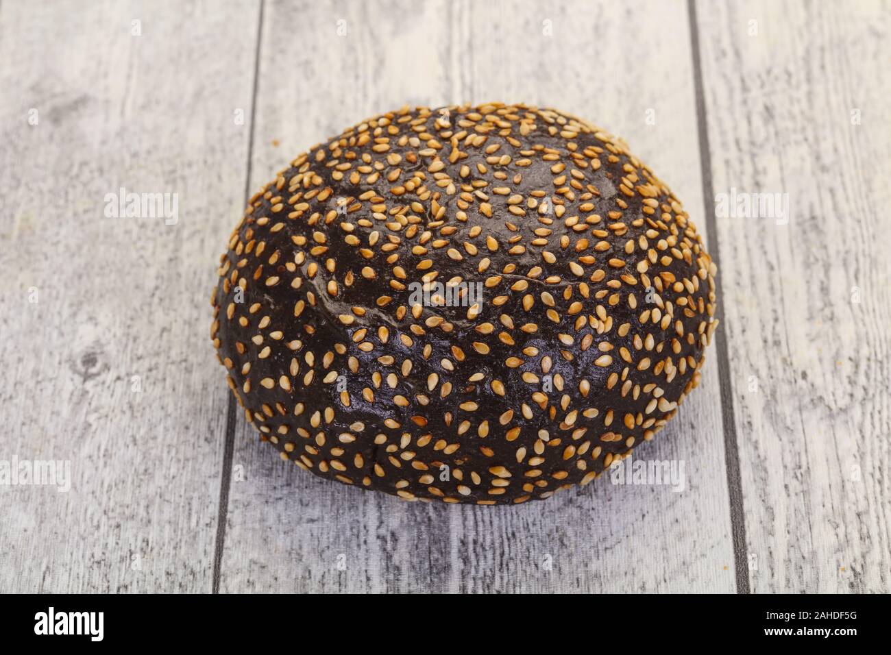 Fresh hot Bun for burger Stock Photo - Alamy