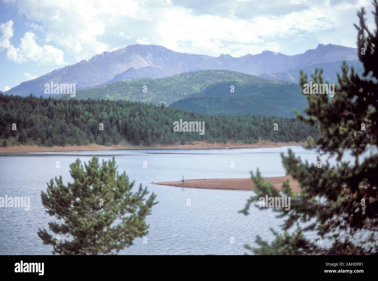 North Catamount Reservoir, Pikes Peak, Colorado Stock Photo - Alamy