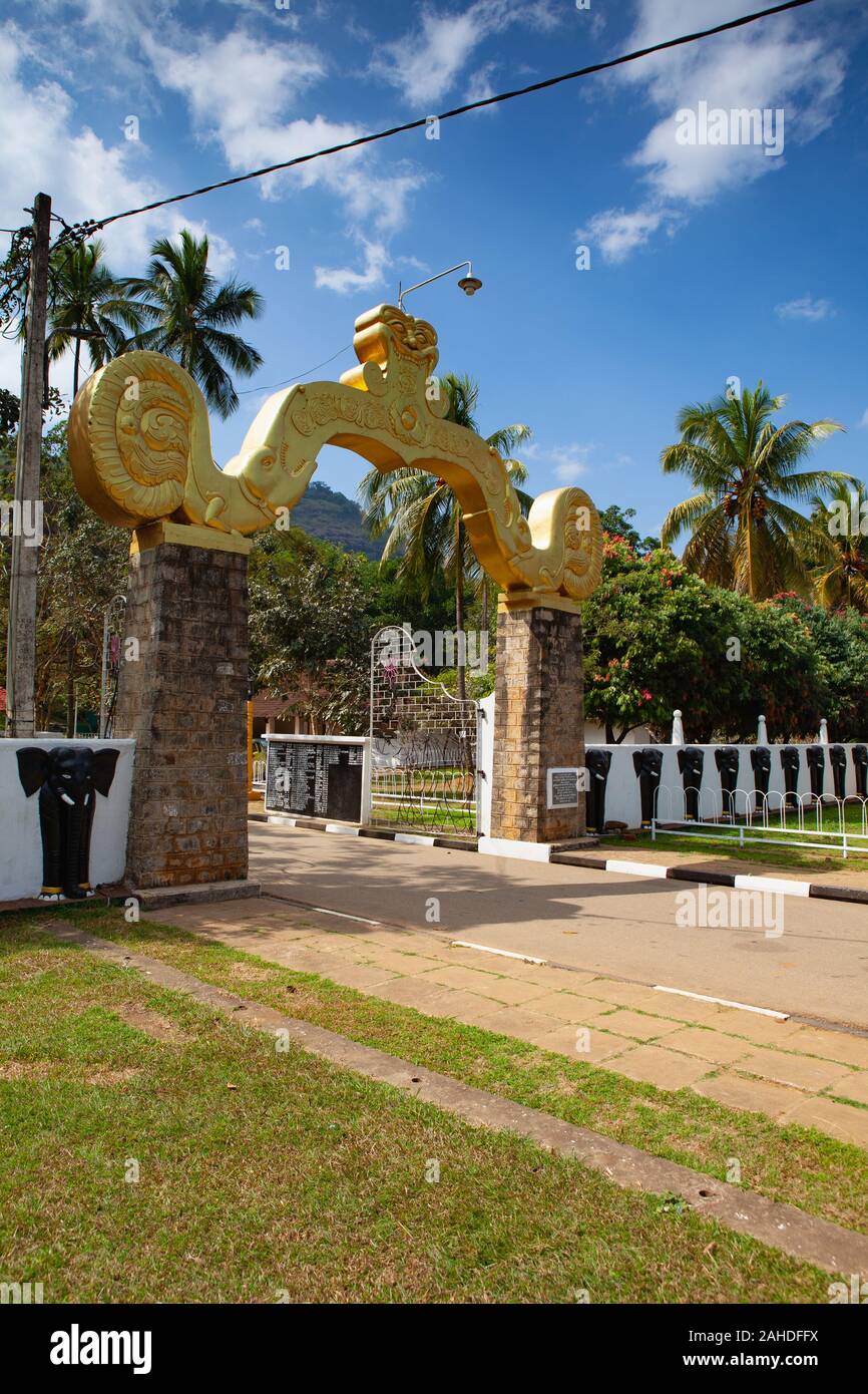 Aluvihare,Sri Lanka - January 23,2019: The Aluvihare Rock Temple (also ...