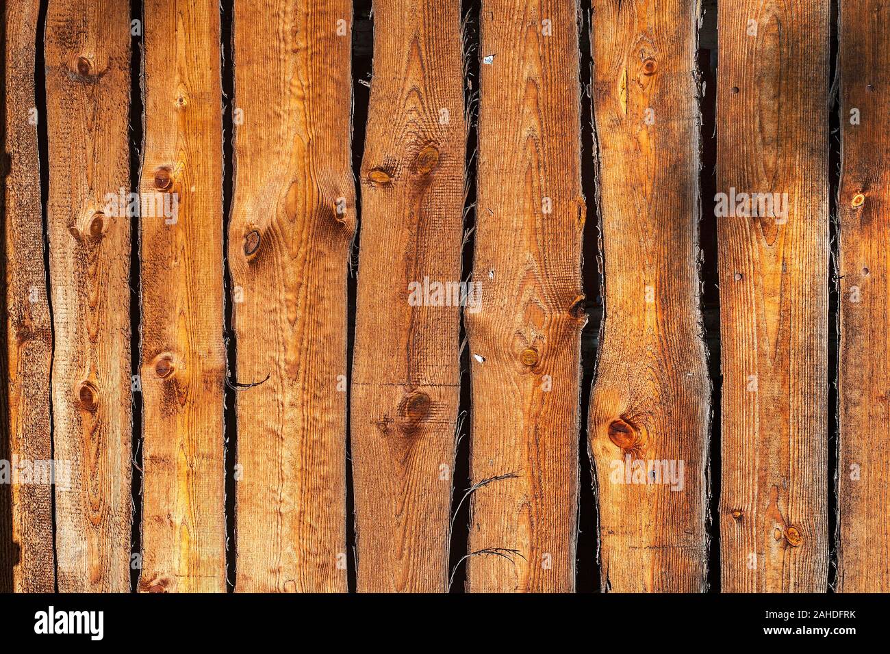 Old rustic plank fence textured background Stock Photo - Alamy