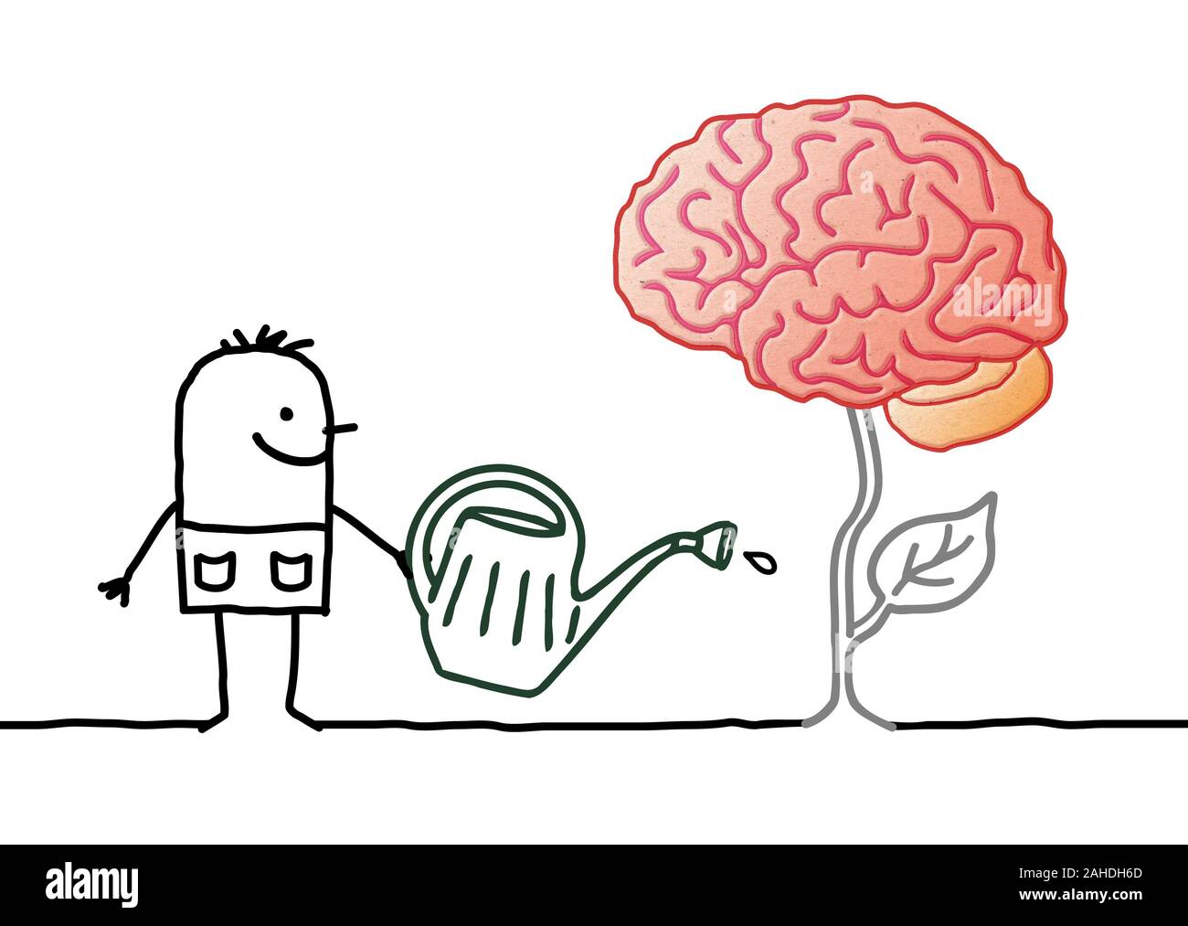 Human brain montage hi-res stock photography and images - Alamy
