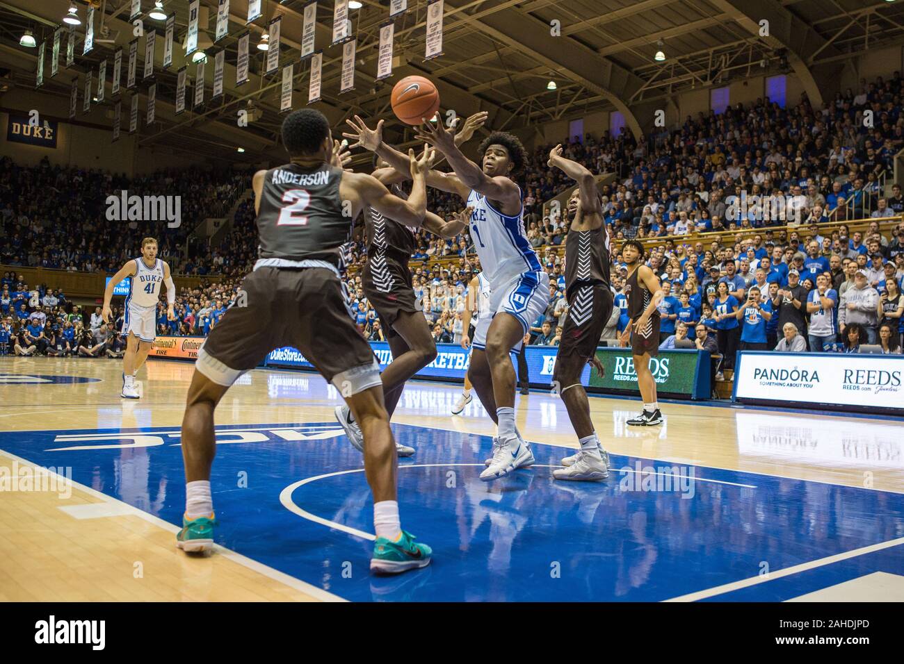 Durham, NC, USA. 28th Dec 2019. Duke Blue Devils center Vernon Carey Jr ...