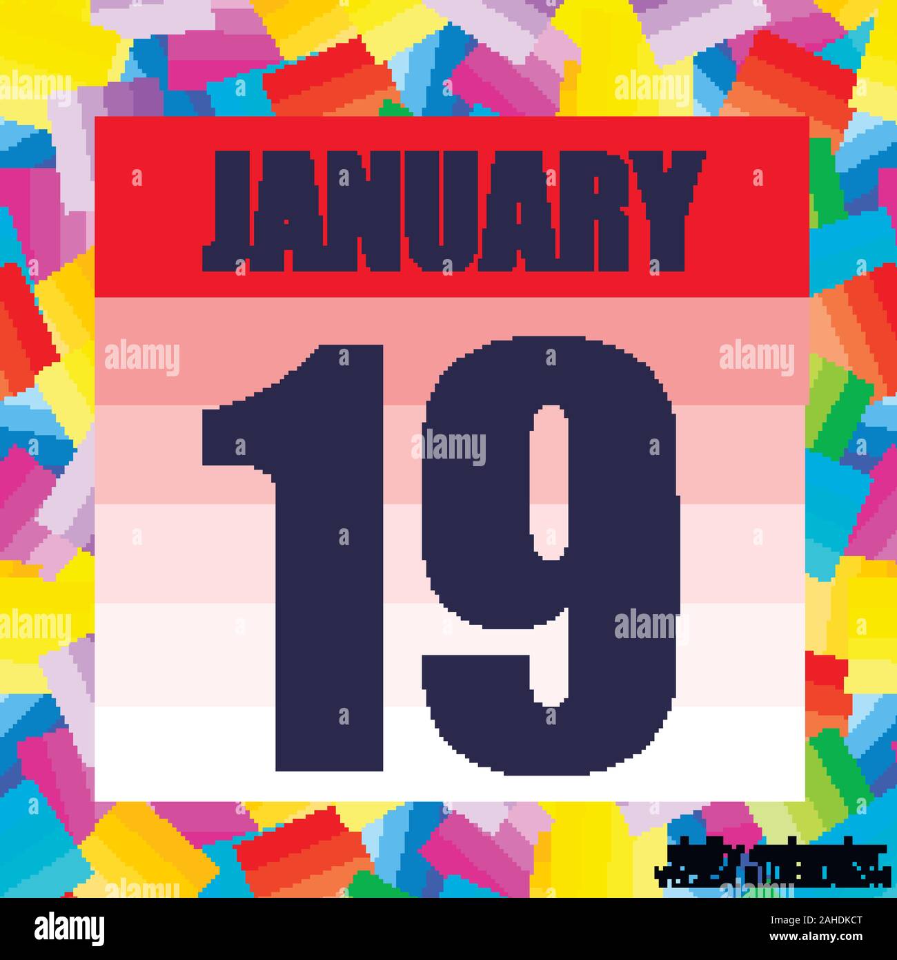 19 january icon hi-res stock photography and images - Alamy
