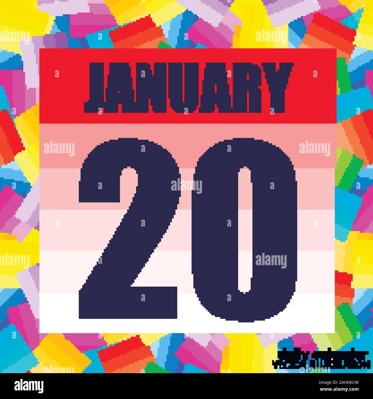 20 january icon hi-res stock photography and images - Alamy