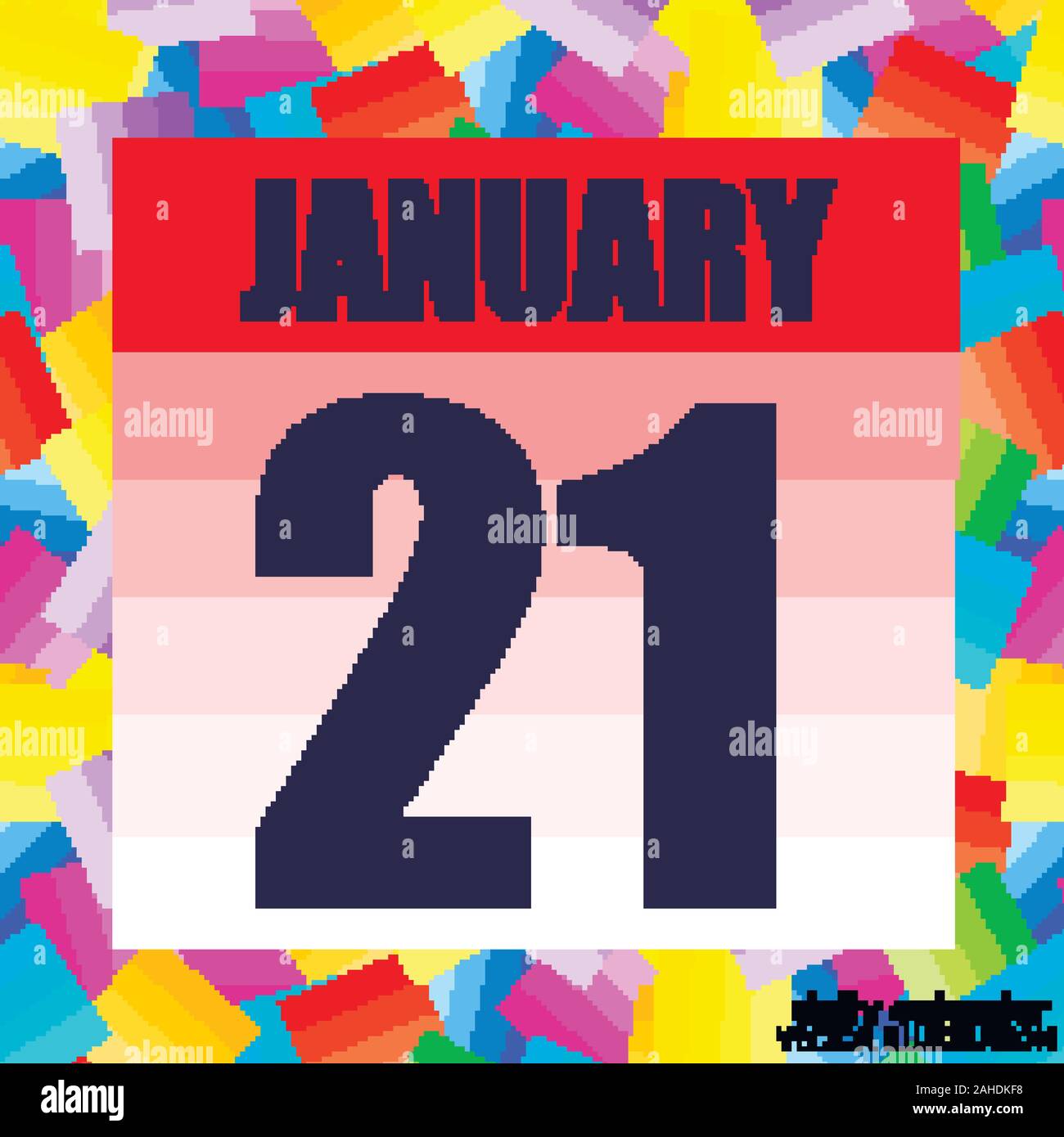 January 21 icon. For planning important day. Banner for holidays and ...