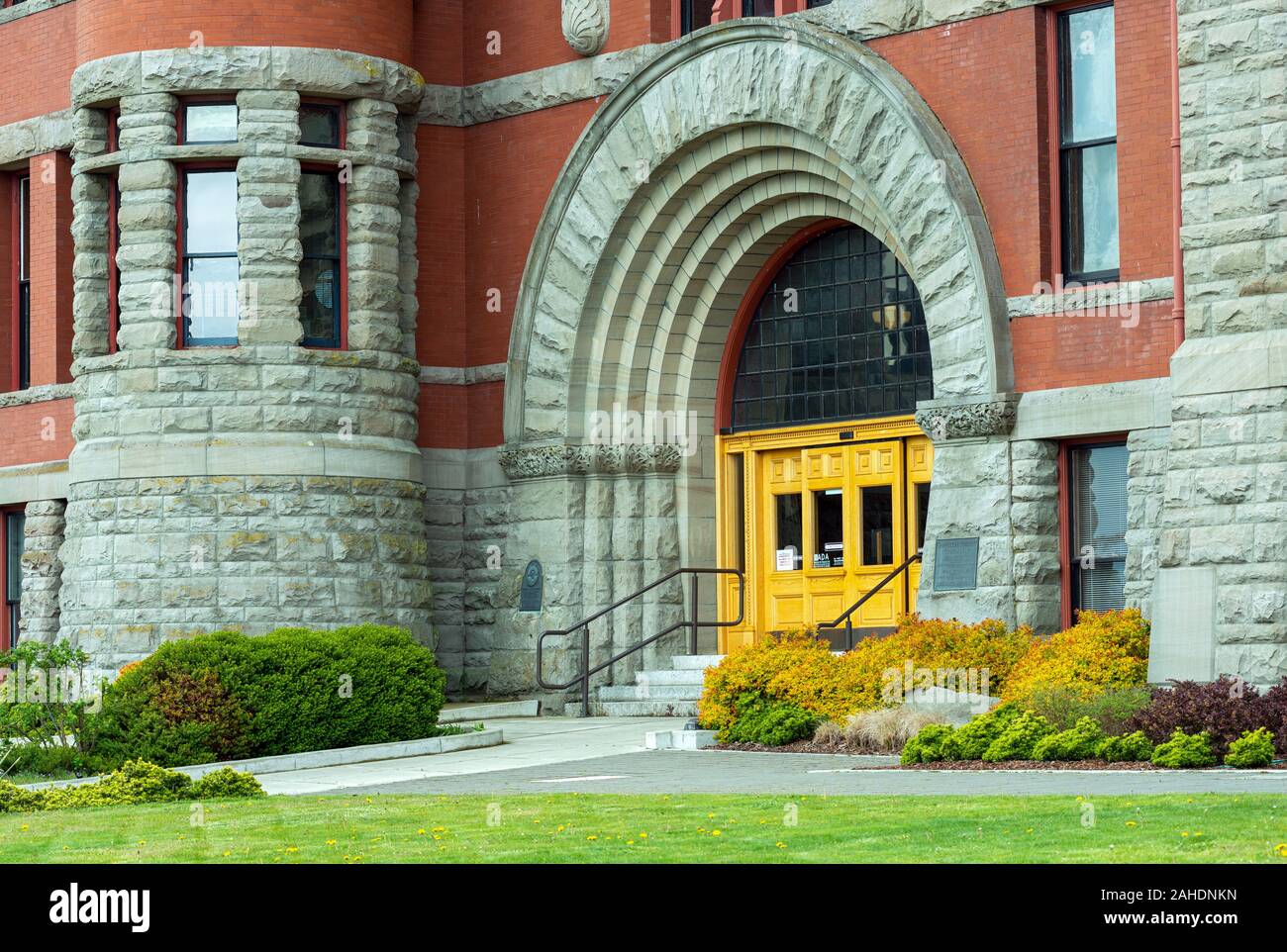 Port Townsend, Washington - April 27, 2014: The Arched Main Entrance to ...