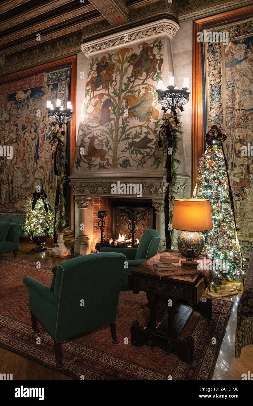Chimney room at Biltmore Estate Stock Photo - Alamy