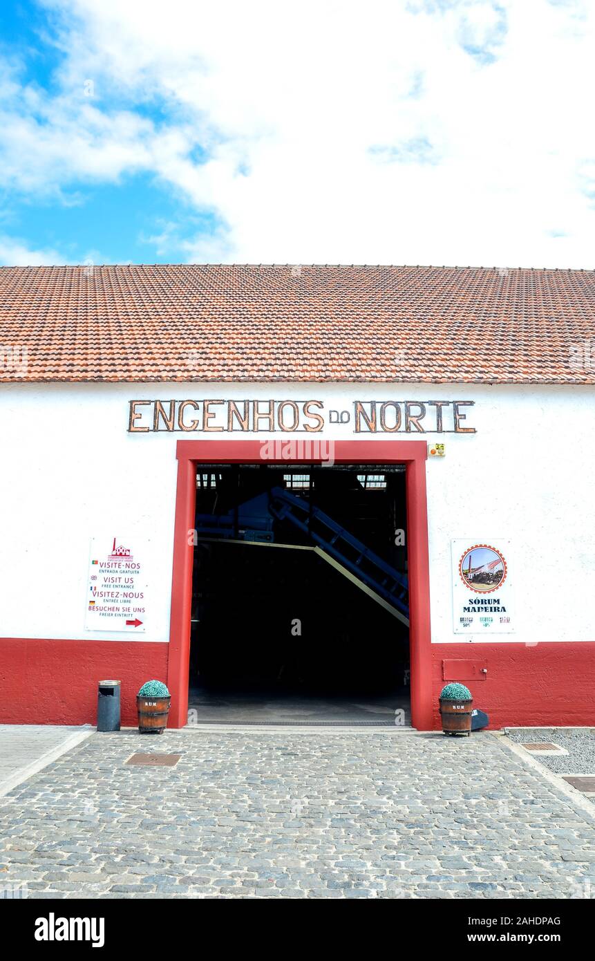 Porto da Cruz, Madeira, Portugal - Sep 24, 2019: Exterior view of Casa ...