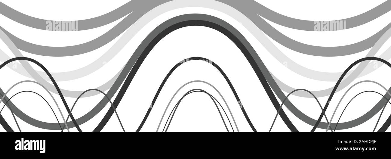 Random wavy, zig-zag lines abstract art texture, background. Sinuous ...