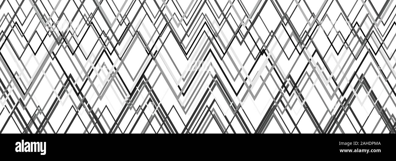 Random wavy, zig-zag lines abstract art texture, background. Sinuous ...