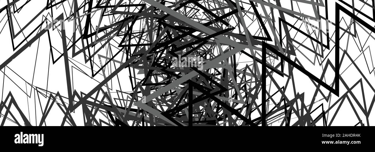 Random wavy, zig-zag lines abstract art texture, background. Sinuous ...