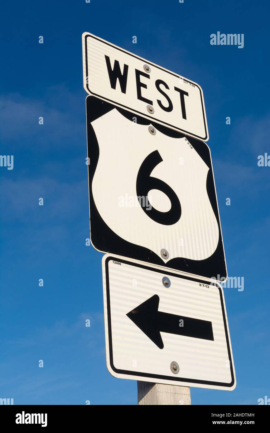 Usa west coast road sign hi-res stock photography and images - Alamy