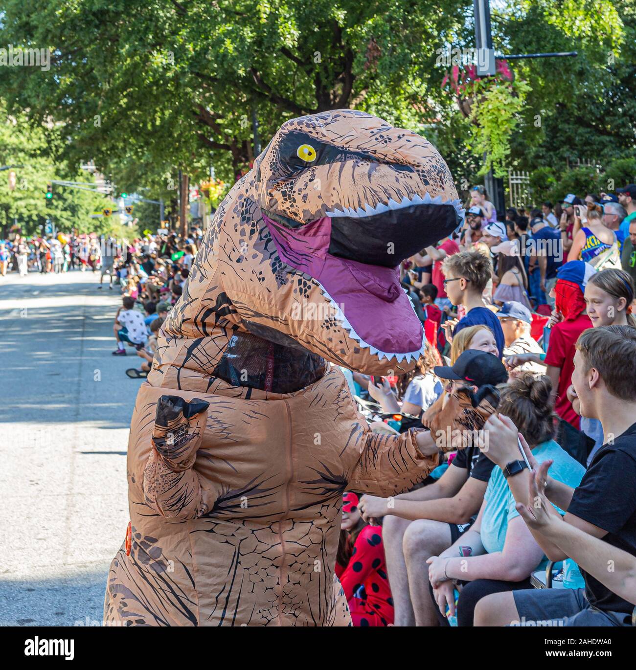 Dinosaur on Parade Stock Photo - Alamy