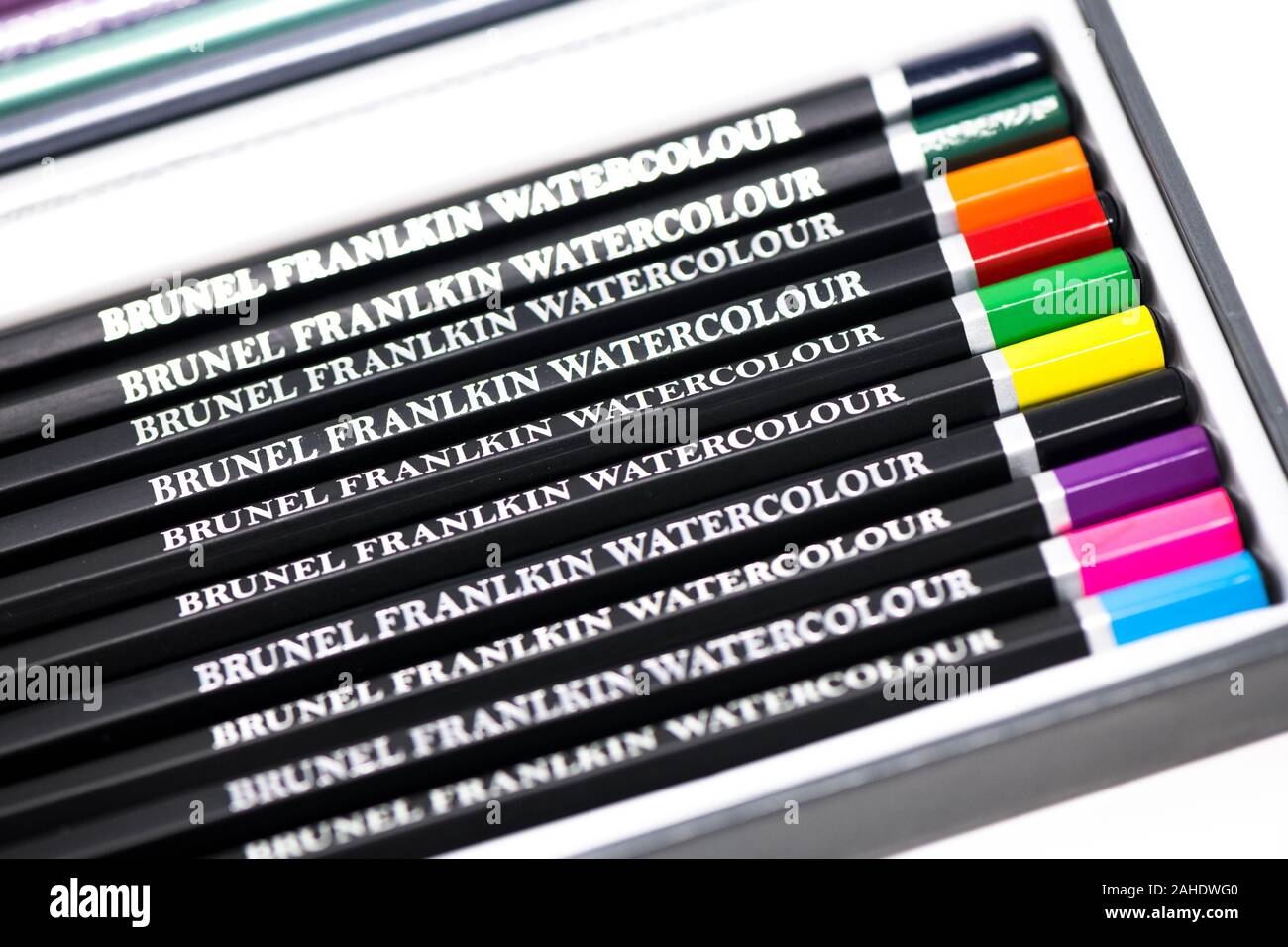 Brunel Franlkin 50 artist watercolour Sketching pencil set Stock Photo ...