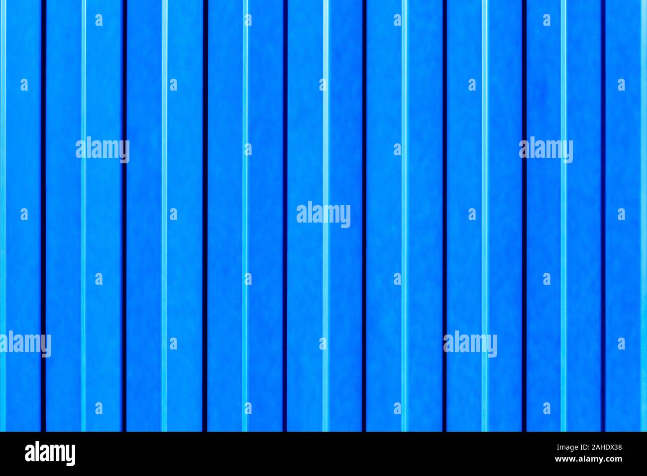 Blue corrugated iron fence hi-res stock photography and images - Alamy