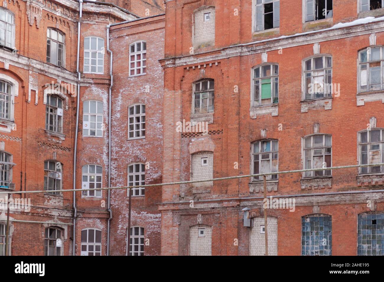 Facade red brick barracks hi-res stock photography and images - Alamy