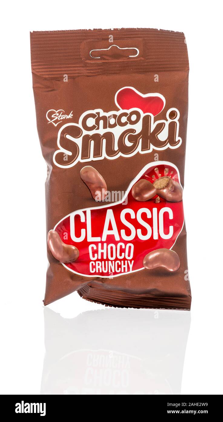 Winneconne, WI - 16 November 2019: A package of stark choco smoki ...
