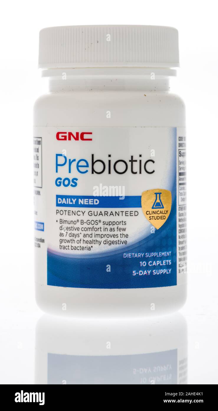Winneconne, WI - 29 September 2019 : A package of GNC prebiotic dietary ...