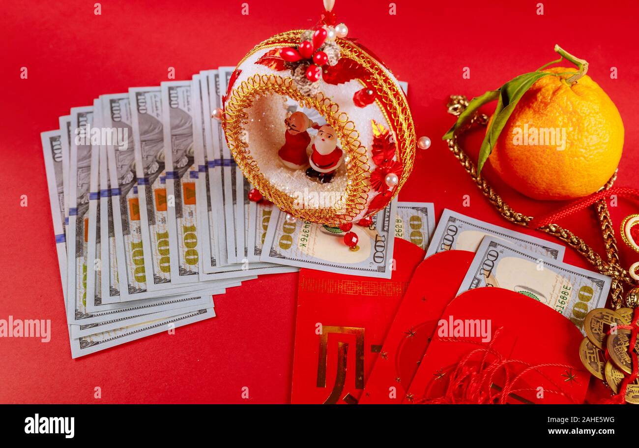 Chinese yin and yang talisman on red Ang Pau money packet,chinese new ...