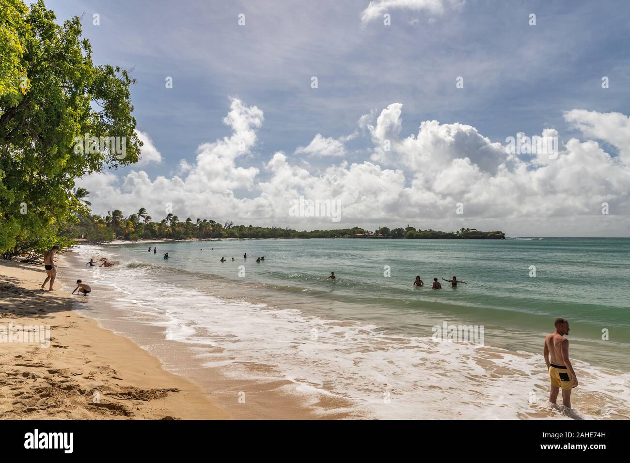 White sand beach in Sainte-Anne, Martinique, France Stock Photo - Alamy