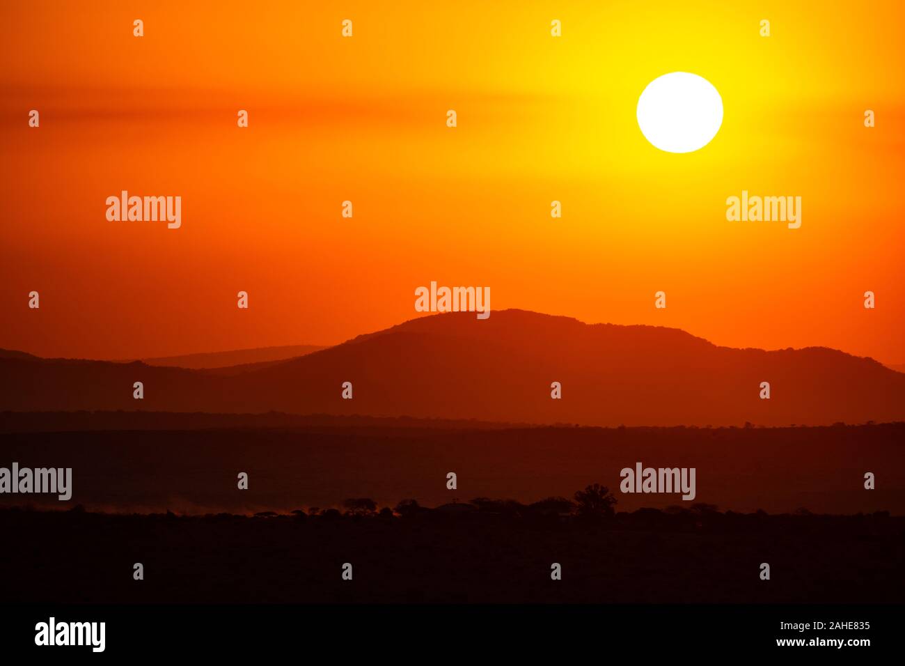 Sunset in South Africa Stock Photo - Alamy
