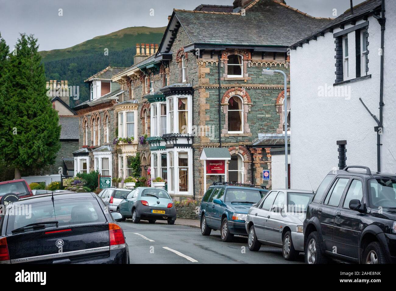 A street in Hawkshead, Lake District, United Kingdom Stock Photo - Alamy