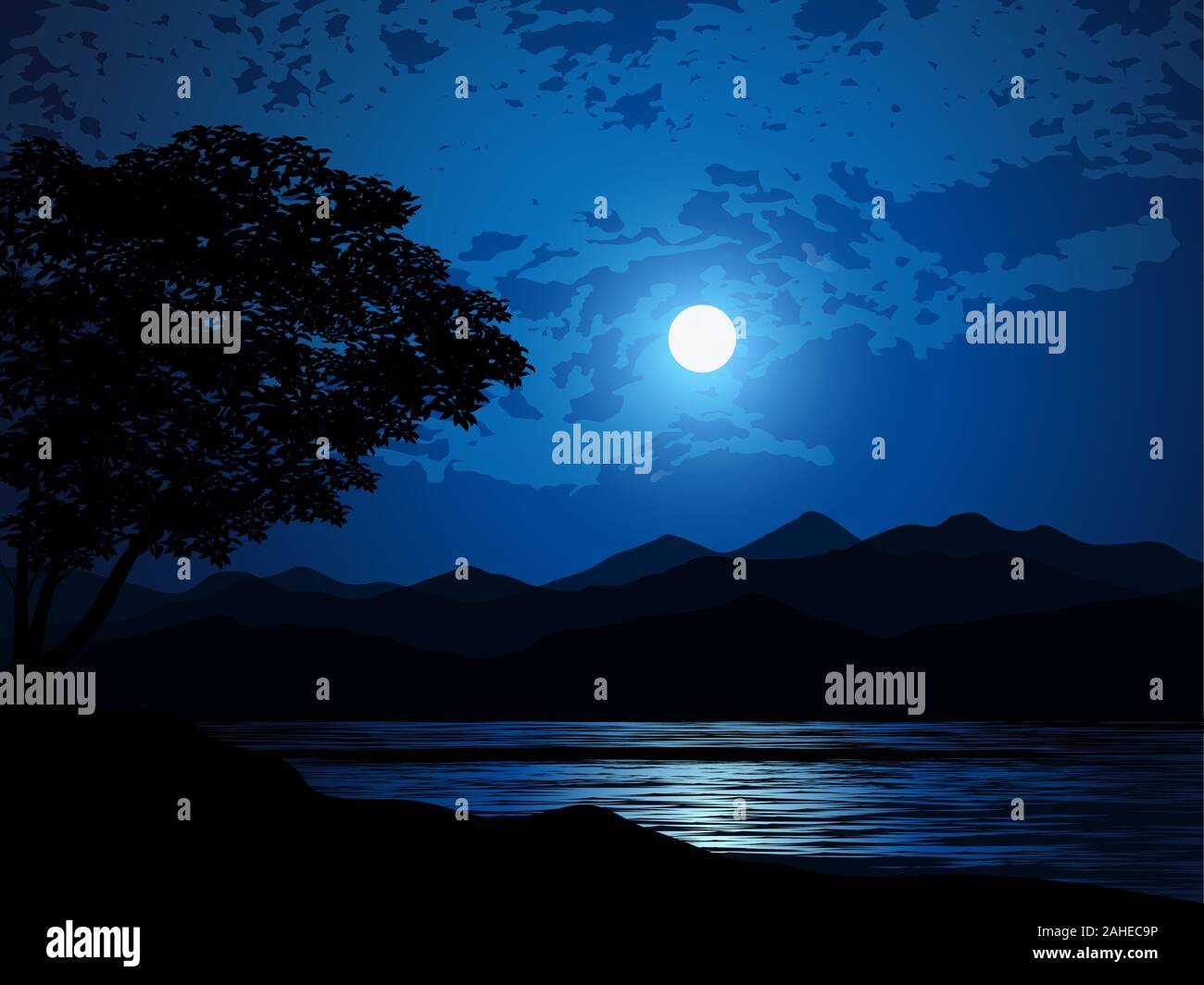 Cloudy Night Sky Drawing