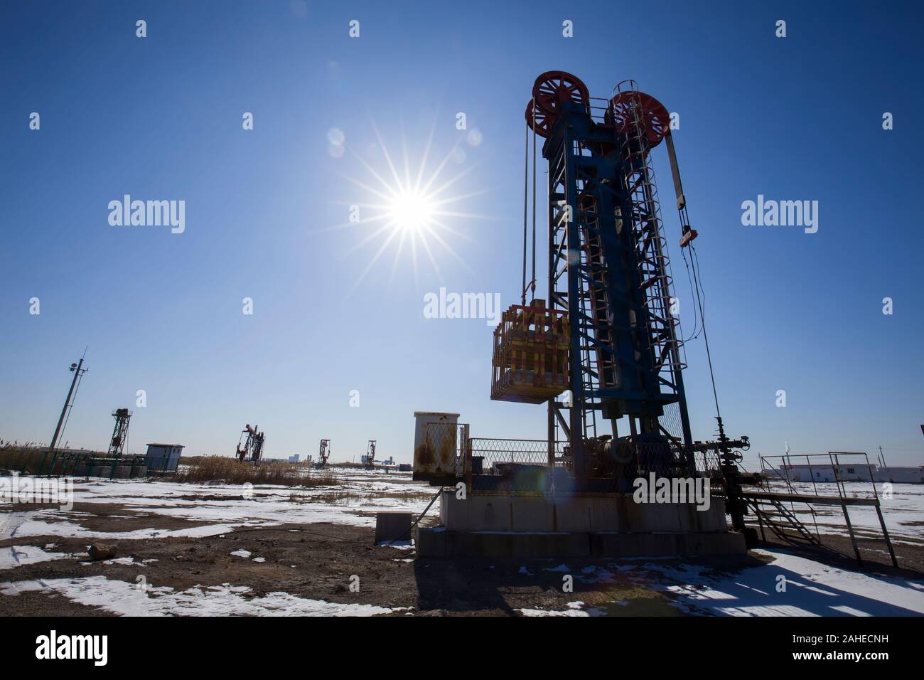 Tower type pumping unit Stock Photo - Alamy