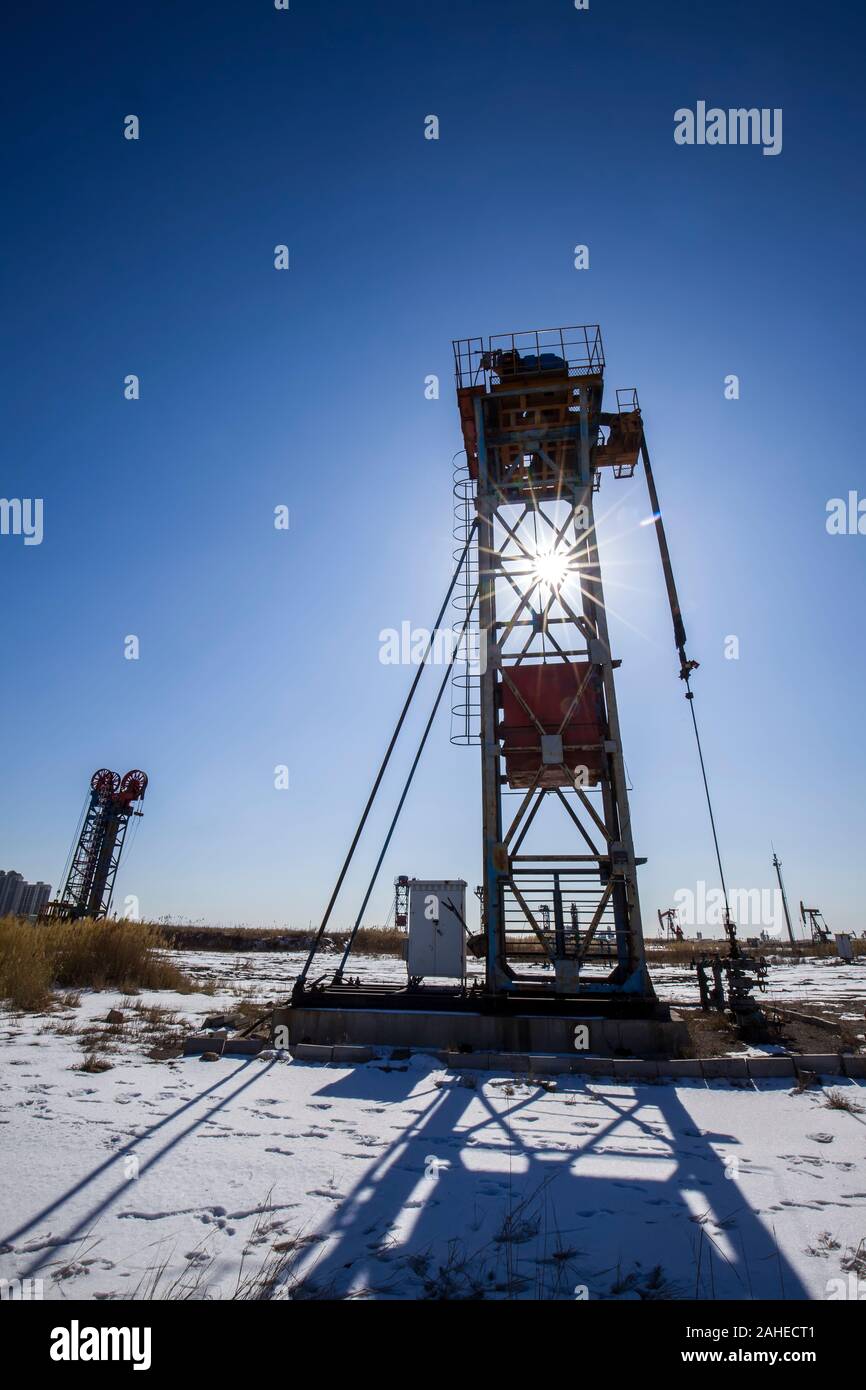 Tower type pumping unit Stock Photo - Alamy