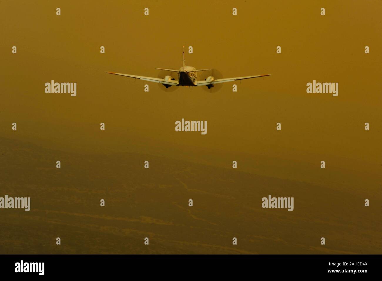 A U.S. Department of Agriculture, Forest Service King Air lead plane ...