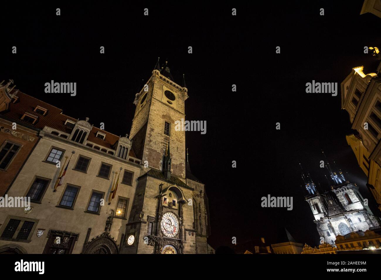 Old Town Square (Staromestske namesti) of Prague, Czech Republic, at ...