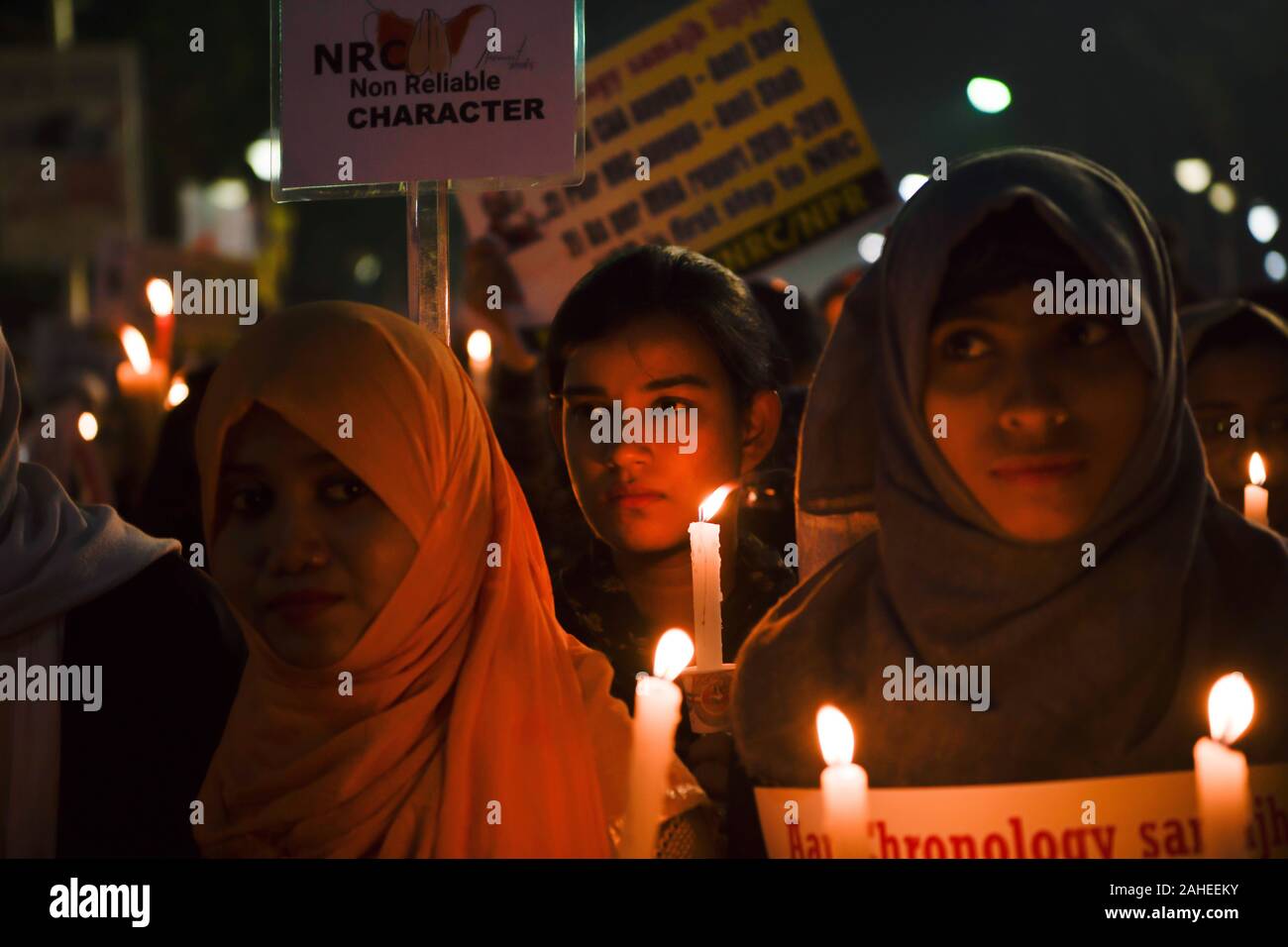 Rally people holding candles hi-res stock photography and images - Alamy
