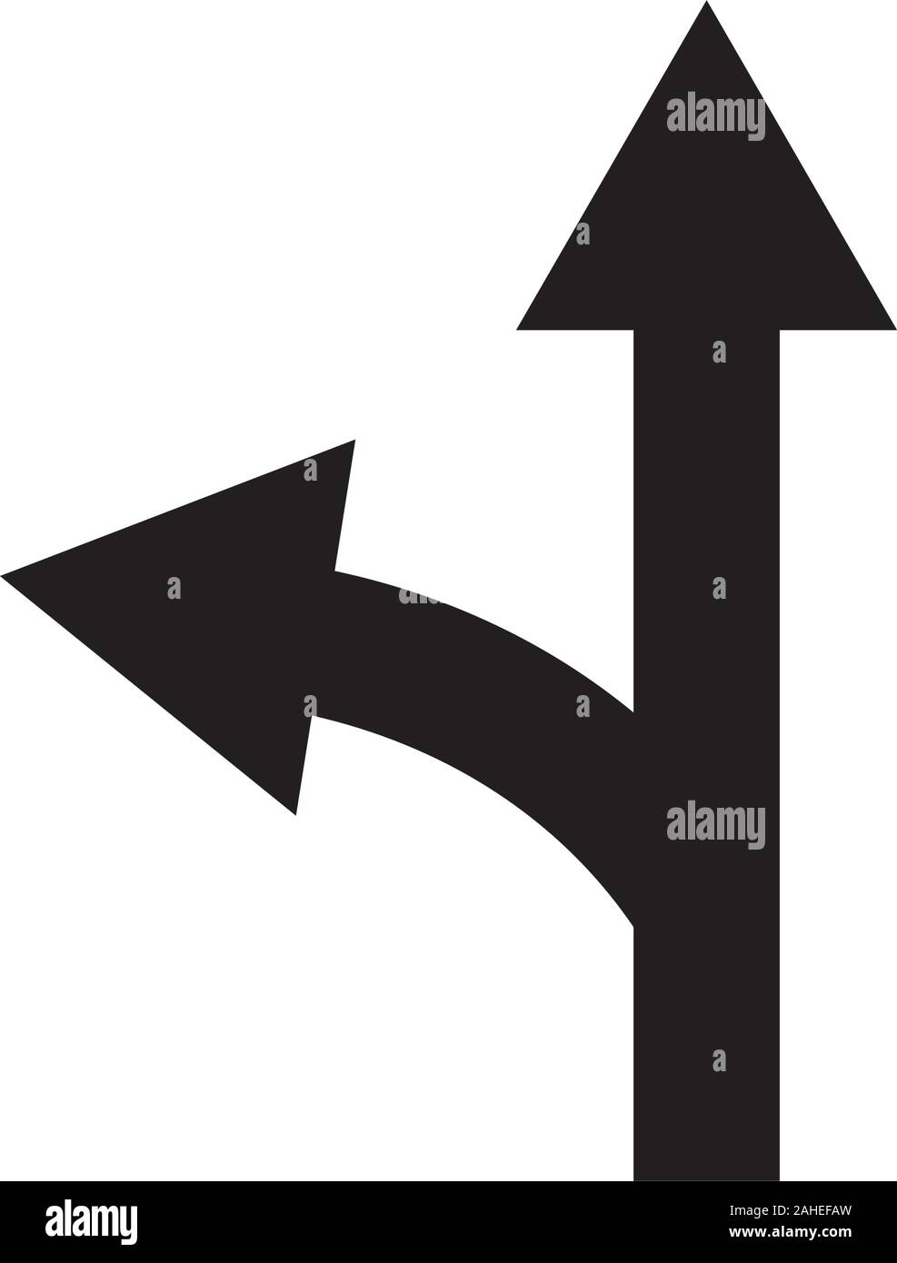 Arrow guide mark direction decision Stock Vector Images - Alamy