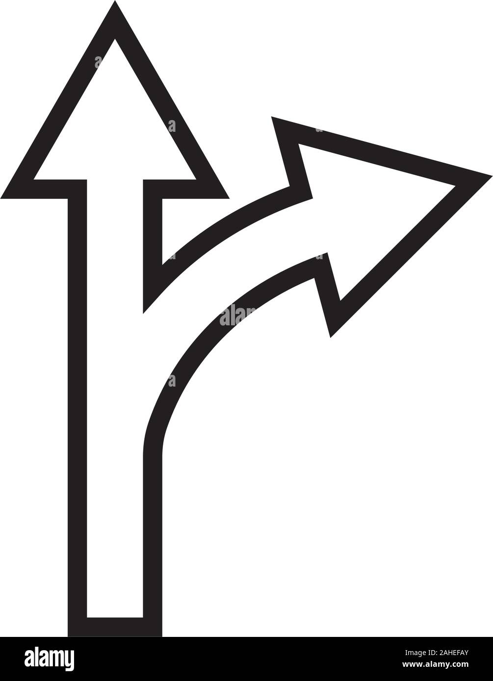Straight split Stock Vector Images - Alamy