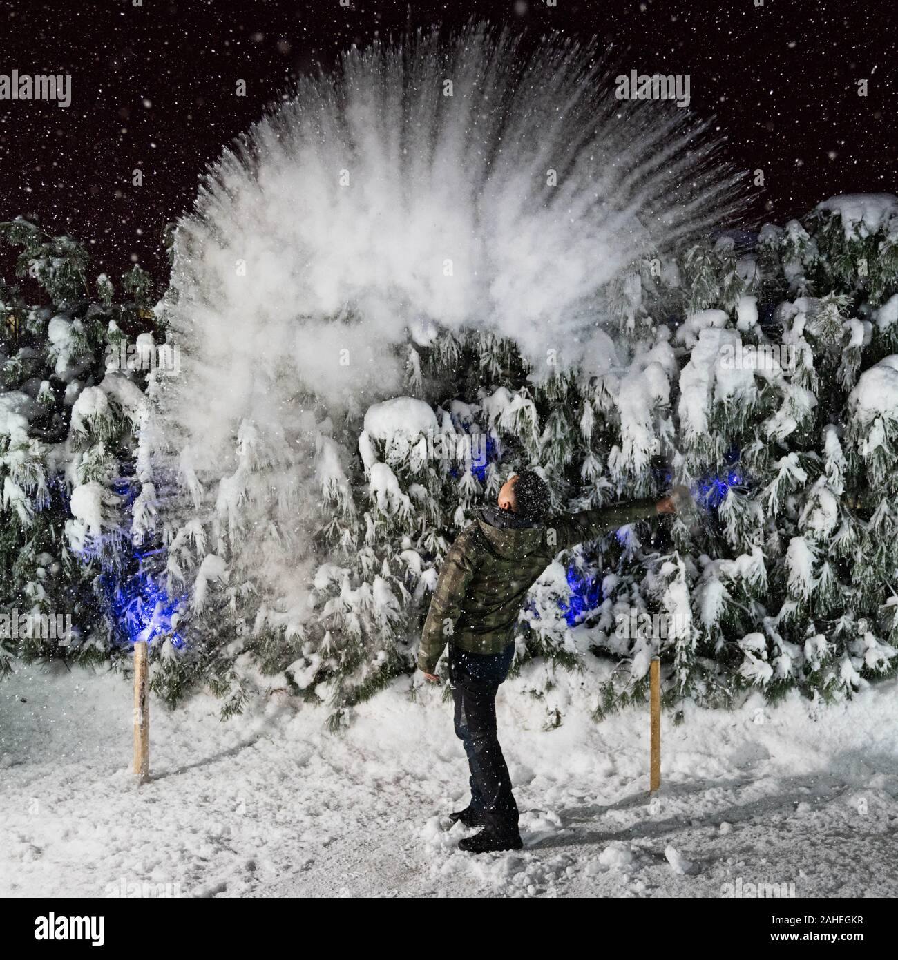 Throwing Cold Water High Resolution Stock Photography and Images - Alamy