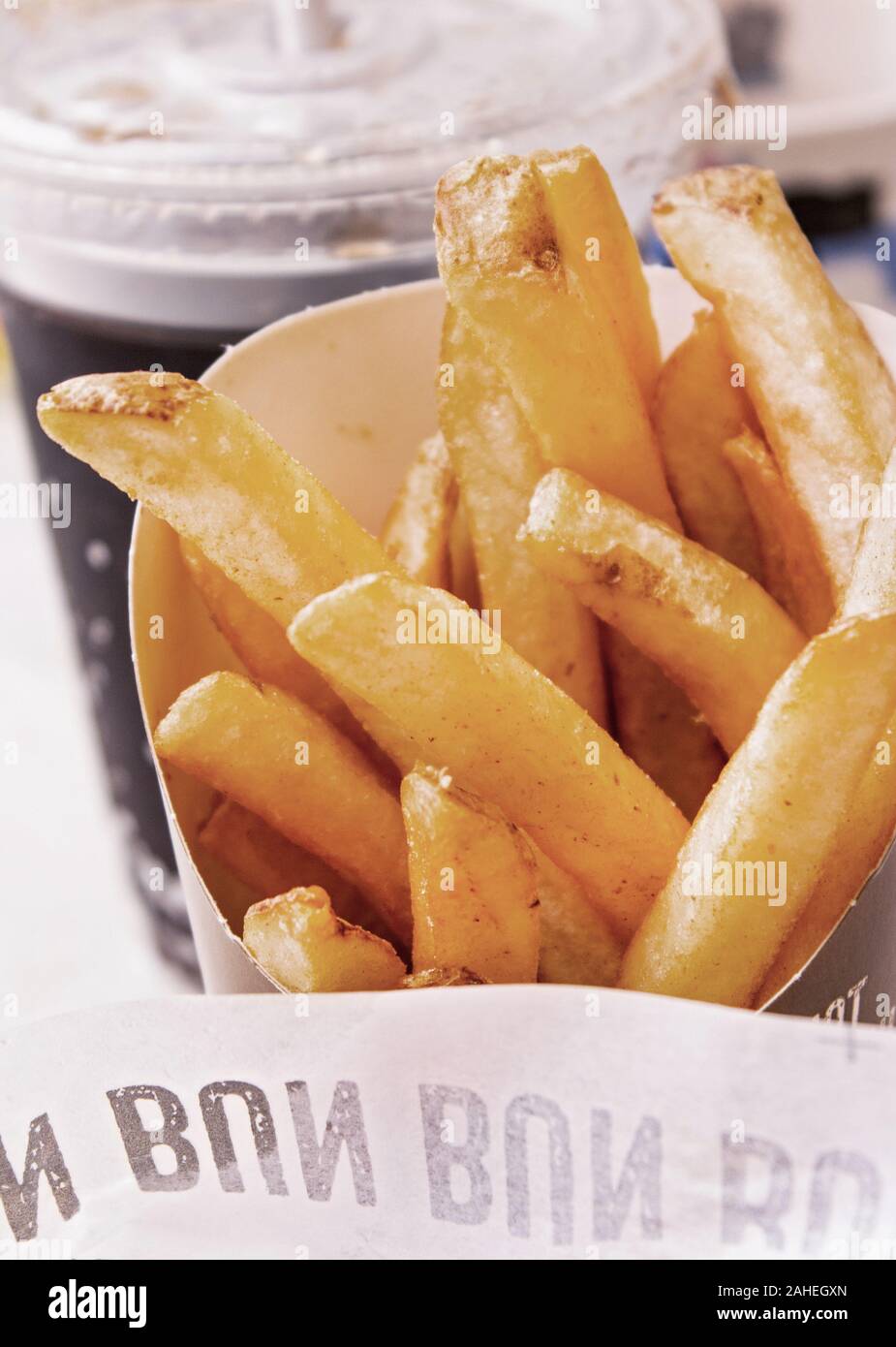 Small and large french fries hi-res stock photography and images - Alamy