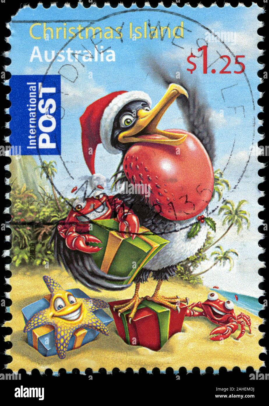 Postage stamp christmas island hi-res stock photography and images - Alamy