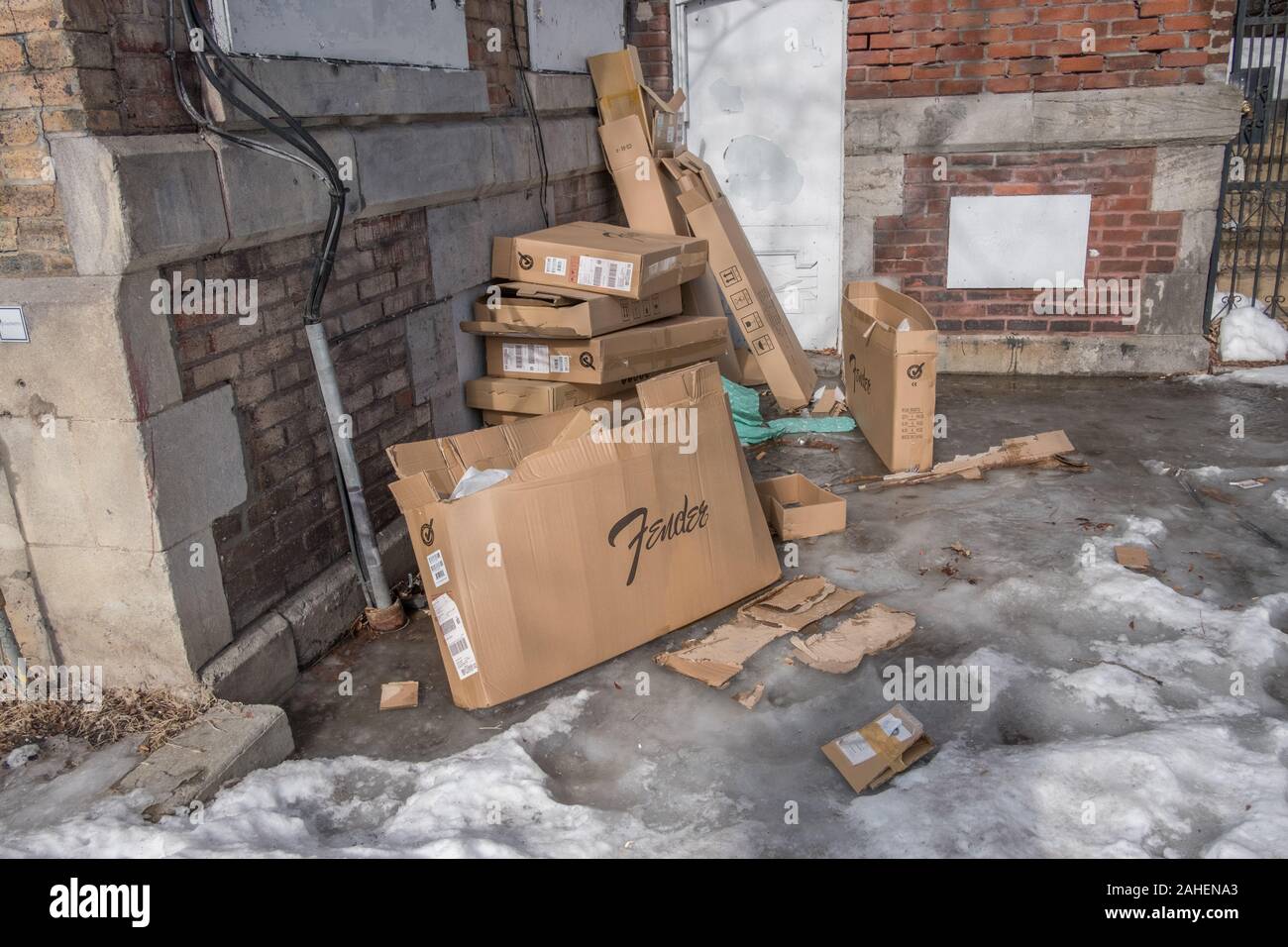 Fender Guitar Box Stock Photo - Alamy