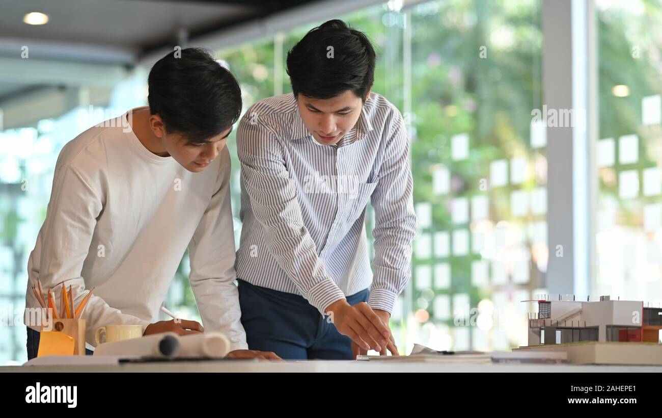 Architectures they working achievement Planning Design Draw teamwork of ...