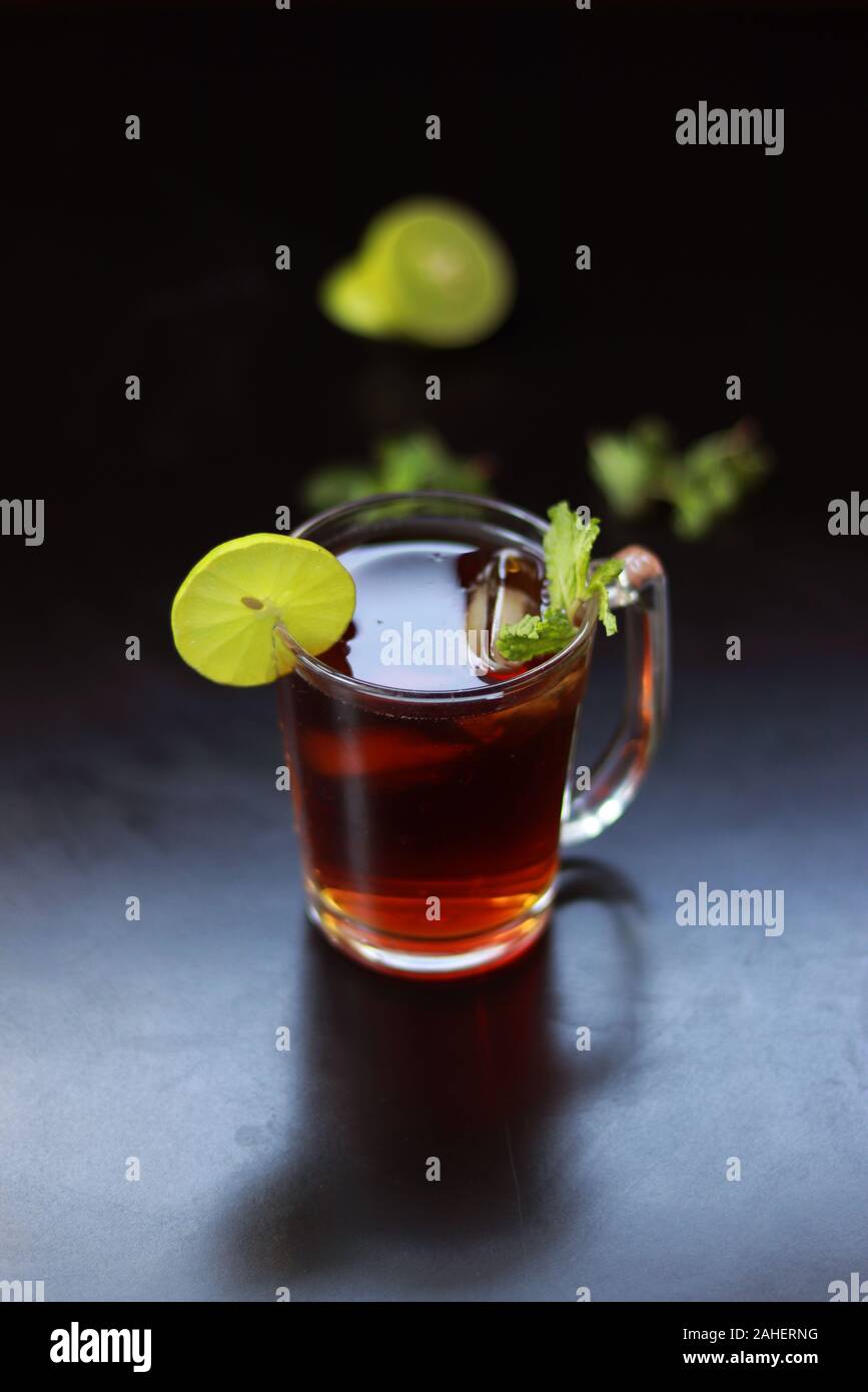 Ice tea Photos from 3 angles Stock Photo - Alamy