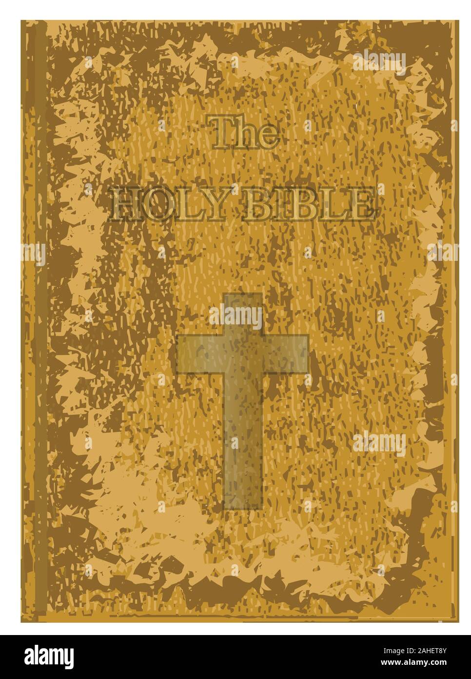 Leather bible white background Stock Vector Images - Alamy