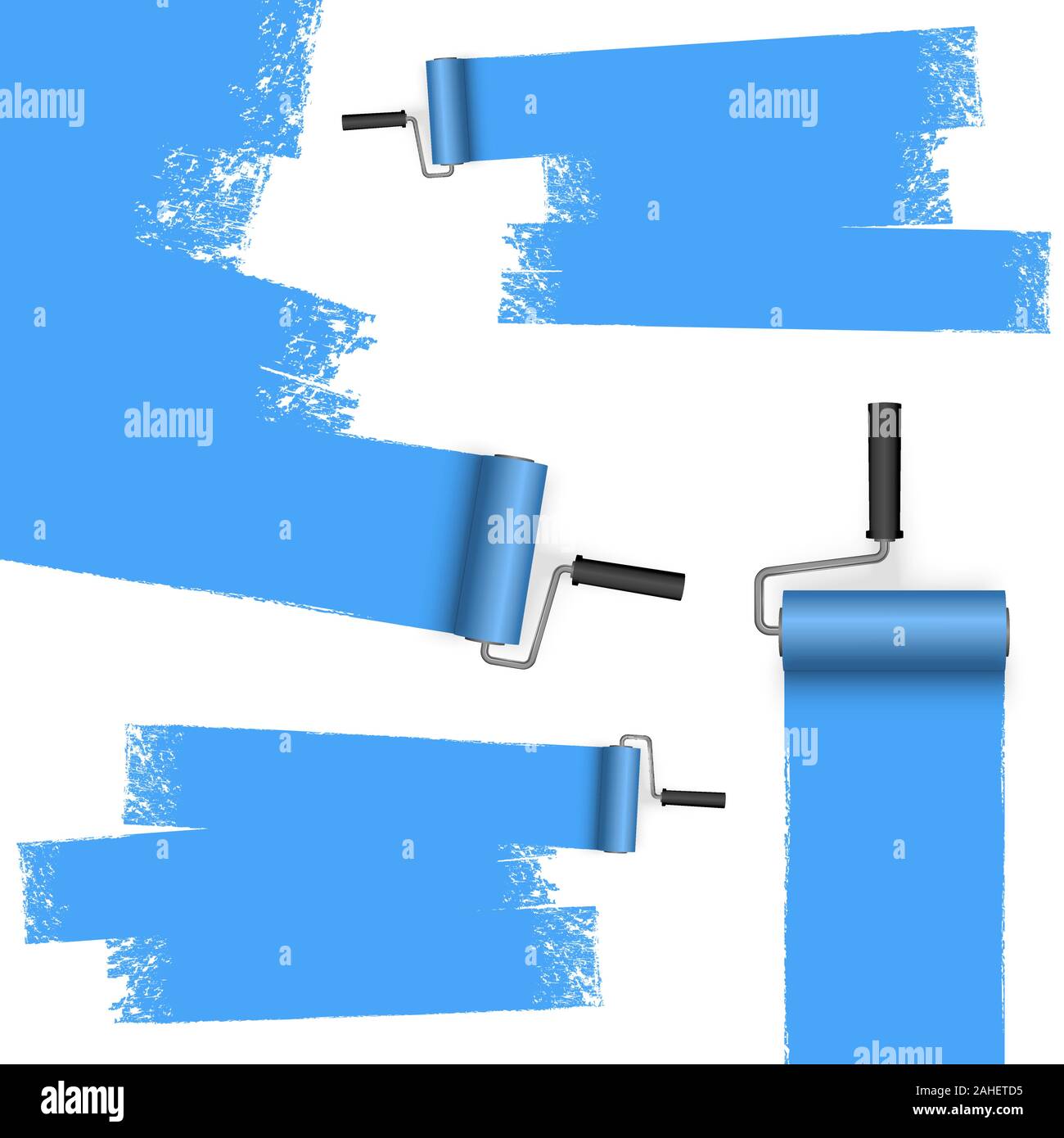 EPS 10 vector illustration isolated on white background with paint ...