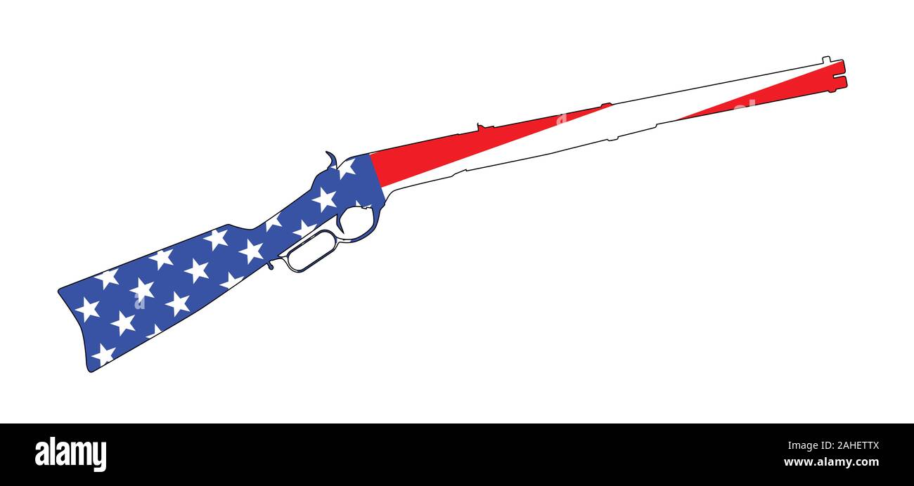 Winchester rifle vector vectors hi-res stock photography and images - Alamy