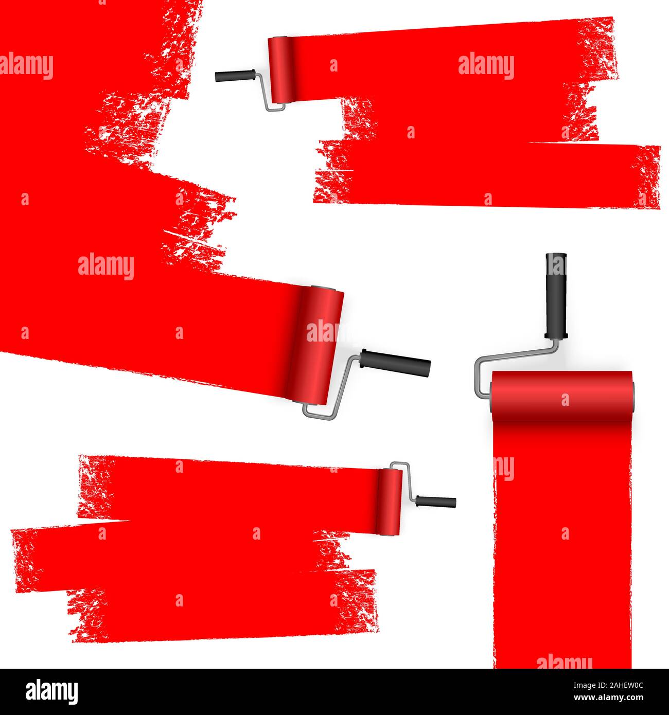 Red paint markings Stock Vector Images - Alamy